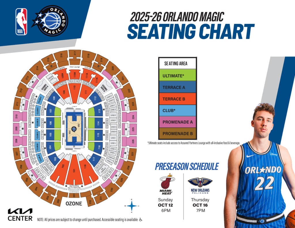 Orlando Arena Seating Chart